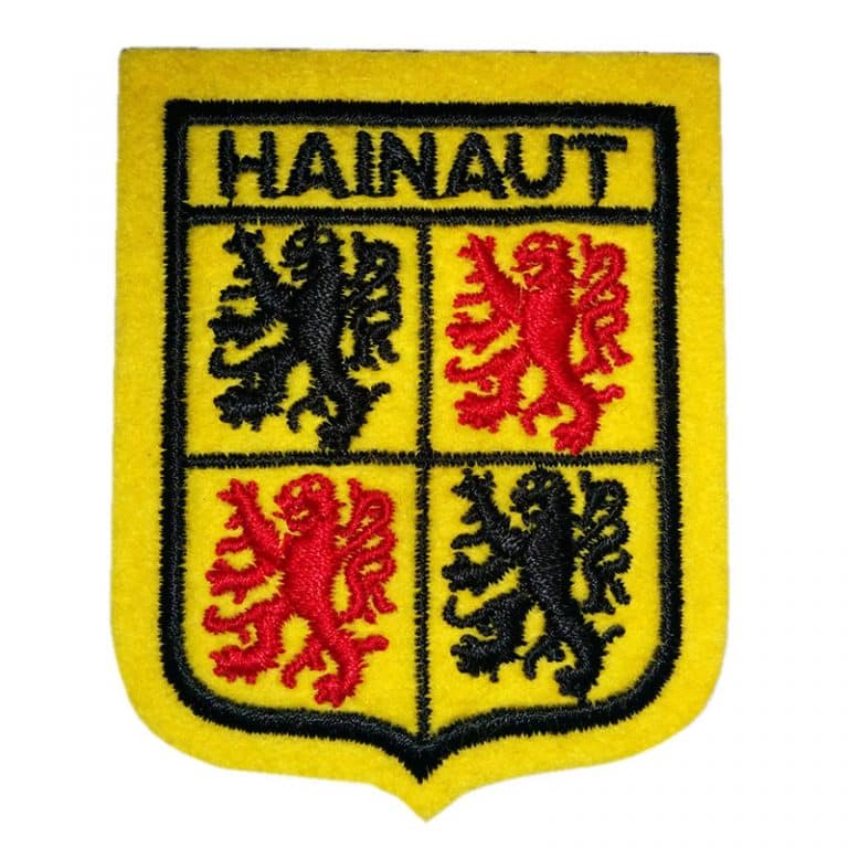Écusson tissu Hainaut – Patch brodé à coudre - Quinquinette