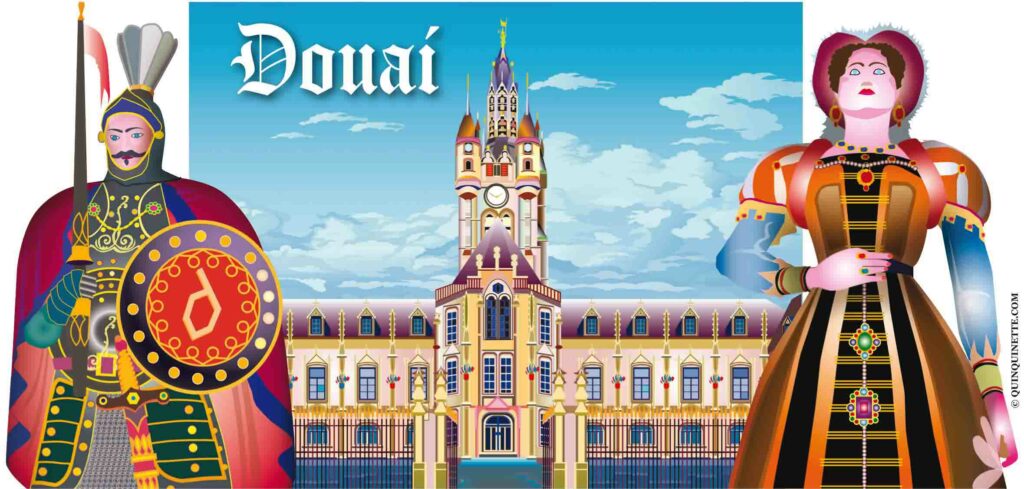 DOUAI GEANTS & HOTEL DE VILLE - Quinquinette